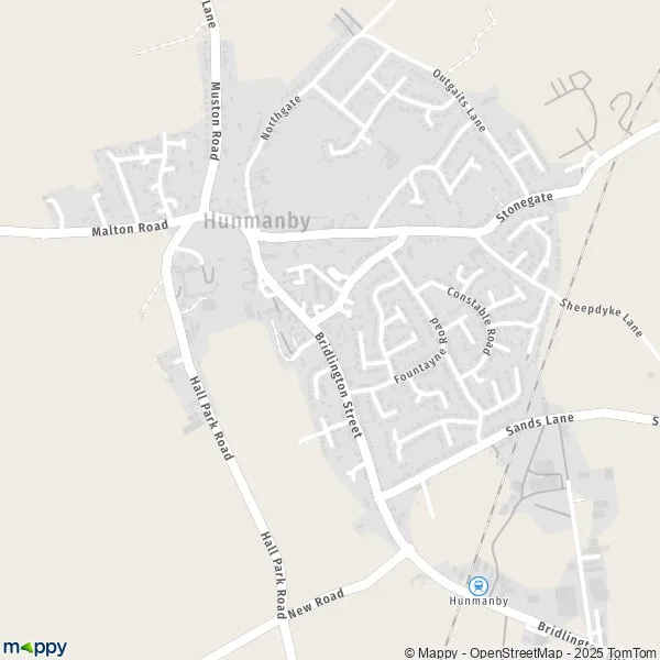 Map Hunmanby: map of Hunmanby (YO14 0) and useful information