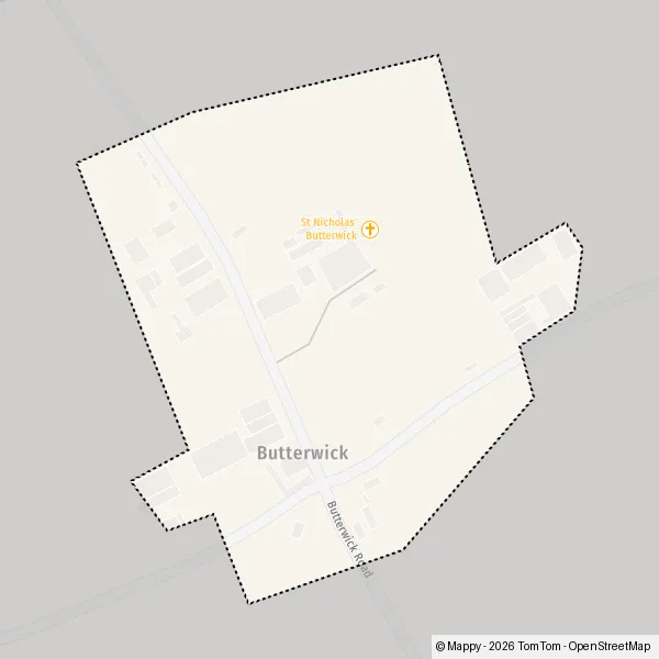 Map Butterwick: map of Butterwick, Hambleton YO17 8 and practical ...