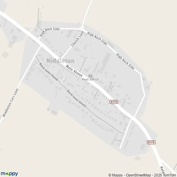 Map Middleton: map of Middleton, Hambleton YO18 8 and practical information