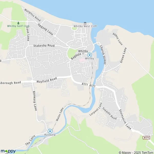 Map Whitby: map of Whitby, Hambleton YO21 1 and practical information