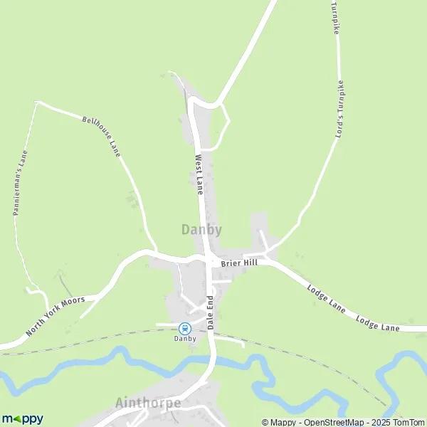 Map Danby: map of Danby, Hambleton YO21 2 and practical information