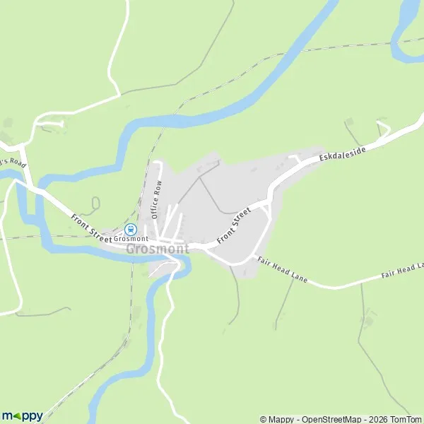 Map Grosmont: map of Grosmont (Railway Station), Hambleton YO22 5PA and ...