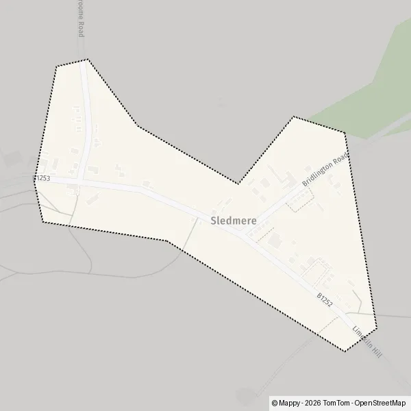 Map Sledmere: map of Sledmere, East Riding of Yorkshire YO25 3 and ...