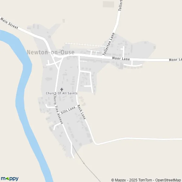 Map Newton-on-Ouse: map of Newton-on-Ouse, Hambleton YO30 2 and ...