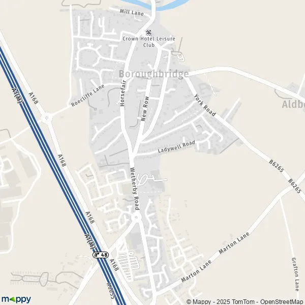 Map Boroughbridge: map of Boroughbridge, Hambleton YO51 9 and practical ...