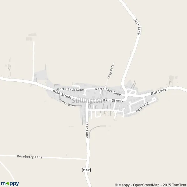 Map Stillington: map of Stillington, Hambleton YO61 1 and practical ...