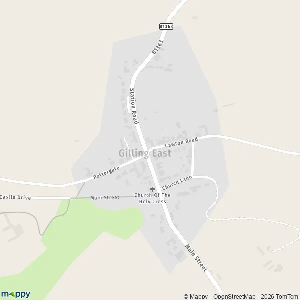 Map Gilling East: map of Gilling East, Hambleton YO62 4 and practical ...