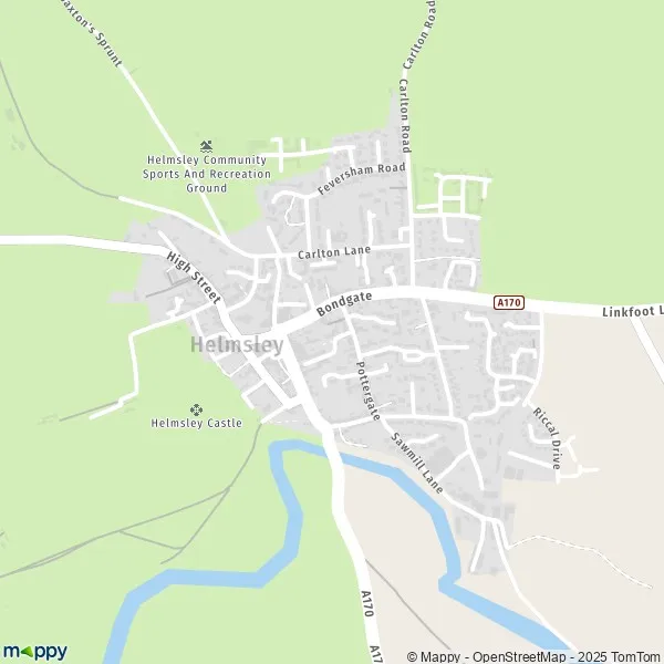 Map Helmsley: map of Helmsley, Hambleton YO62 5 and practical information