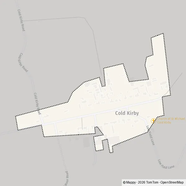 Map Cold Kirby: map of Cold Kirby, Hambleton YO7 2 and practical ...