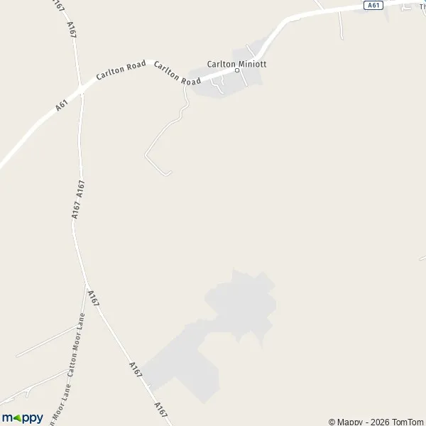 Map Carlton Miniott: map of Carlton Miniott, Hambleton YO7 4 and ...