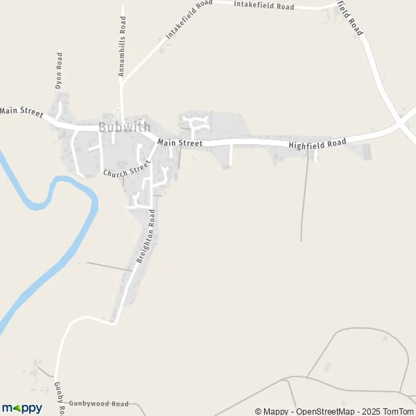 Map Bubwith: map of Bubwith, East Riding of Yorkshire YO8 6 and ...