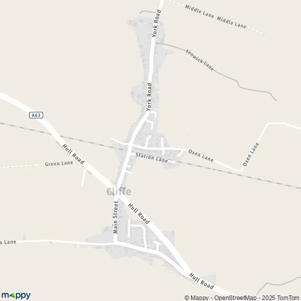 Map Cliffe: map of Cliffe, Hambleton YO8 6 and practical information