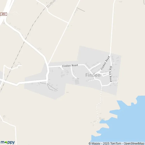 Map Findon: map of Findon (AB12 3) and practical information