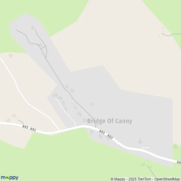 Map Bridge Of Canny: map of Bridge Of Canny (AB31 4) and practical ...