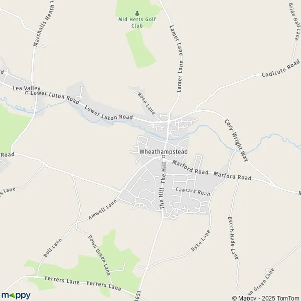 Map Wheathampstead: map of Wheathampstead (AL4 8) and practical information