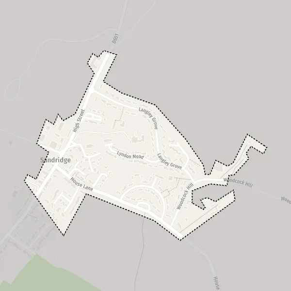 Map Sandridge: map of Sandridge (AL4 9) and practical information