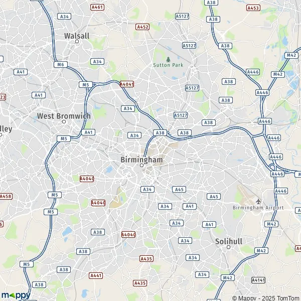Map Birmingham: map of Birmingham (B31 2) and practical information