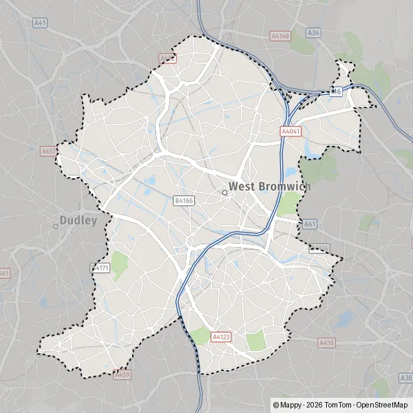 Map West Bromwich: map of West Bromwich (B70 8) and practical information