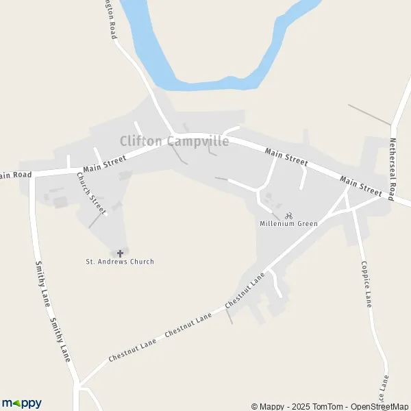 Map Clifton Campville: map of Clifton Campville (B79 0) and practical ...