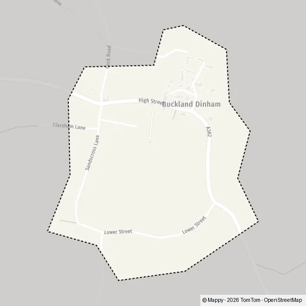 Map Buckland Dinham: map of Buckland Dinham (BA11 2) and practical ...