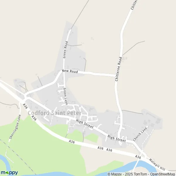 Map Codford Saint Peter: map of Codford Saint Peter (BA12 0) and ...