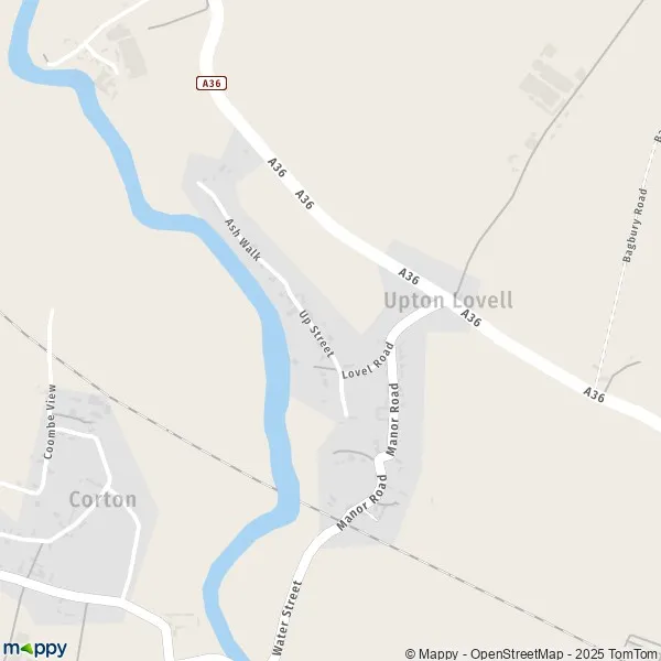 Map Upton Lovell: map of Upton Lovell (BA12 0) and practical information