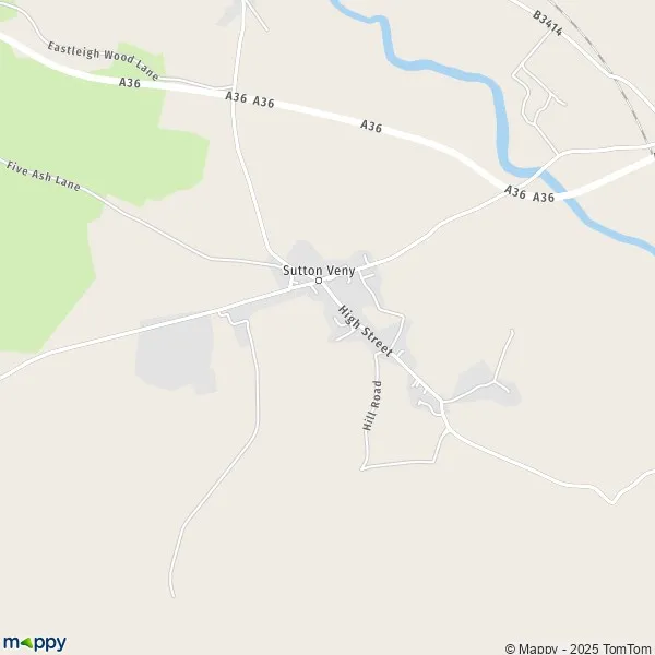 Map Sutton Veny: map of Sutton Veny (BA12 7) and practical information