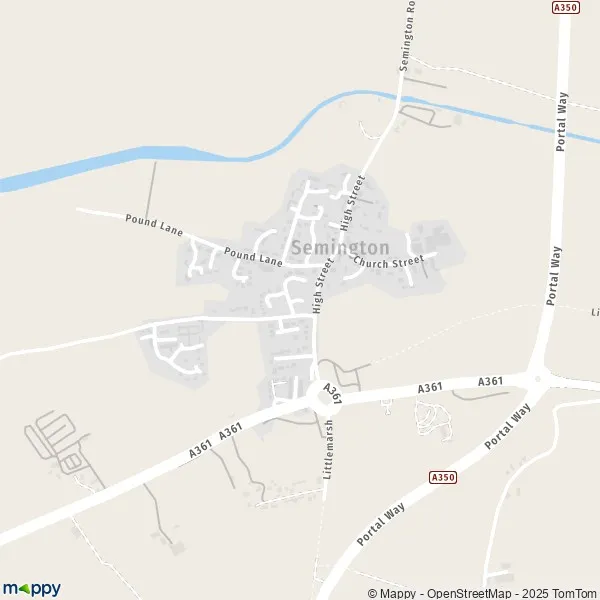Map Semington: map of Semington (BA14 6) and practical information