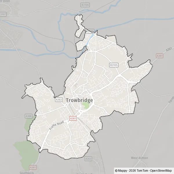 Trowbridge England Map