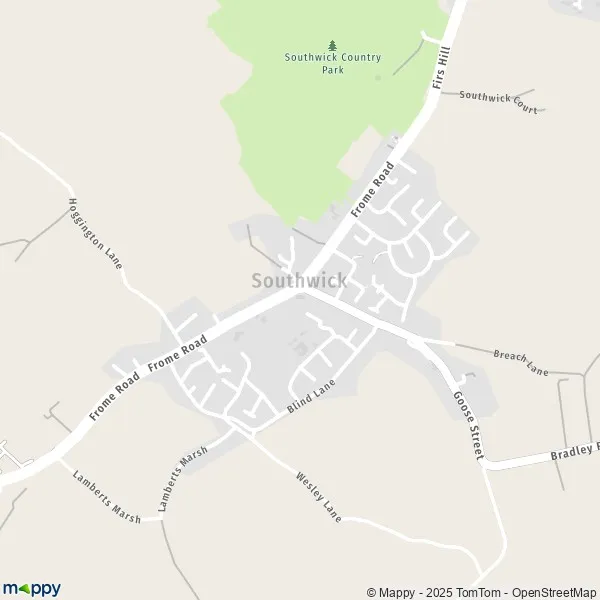 Map Southwick: map of Southwick (BA14 9) and practical information