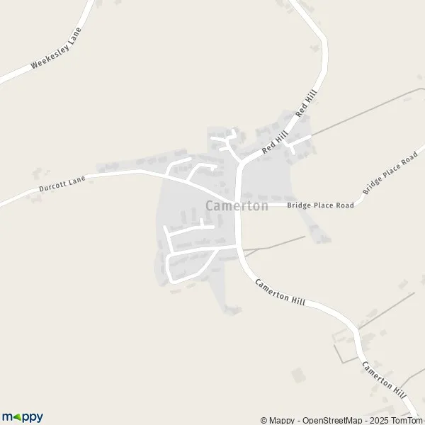 Map Camerton: map of Camerton (BA2 0) and practical information