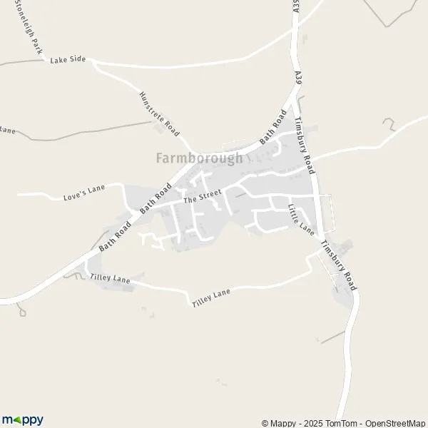 Map Farmborough: map of Farmborough (BA2 0) and practical information