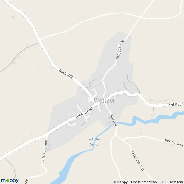 Map Wellow: map of Wellow (BA2 8) and practical information