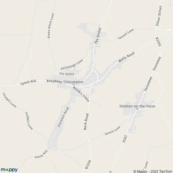 Map Chilcompton: map of Chilcompton (BA3 4) and practical information