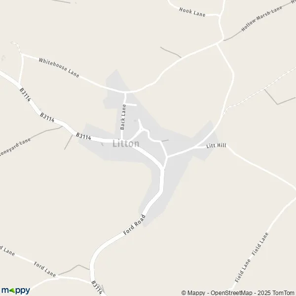 Map Litton: map of Litton (BA3 4) and practical information
