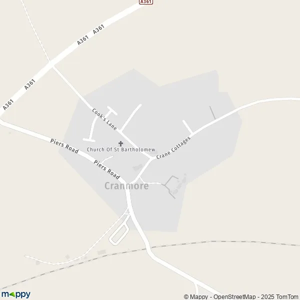 Map Cranmore: map of Cranmore (BA4 4) and practical information