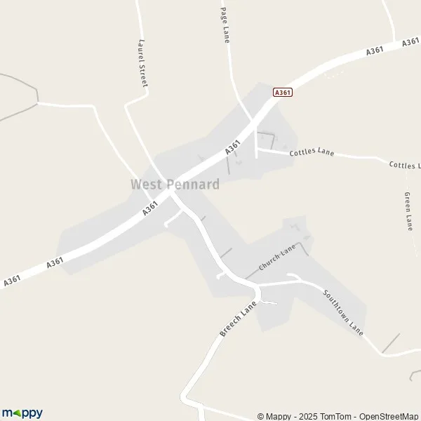 Map West Pennard: map of West Pennard (BA6 8) and practical information