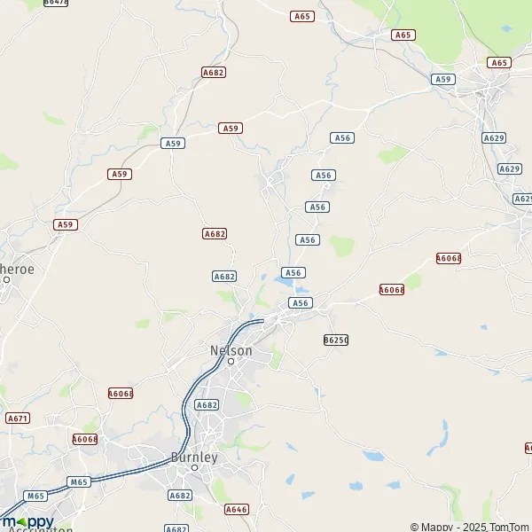 Map Pendle: map of Pendle (BB18 6) and practical information