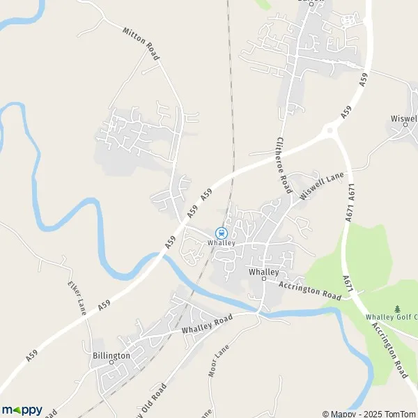 Map Ribble Valley: map of Ribble Valley (BB2 7) and practical information