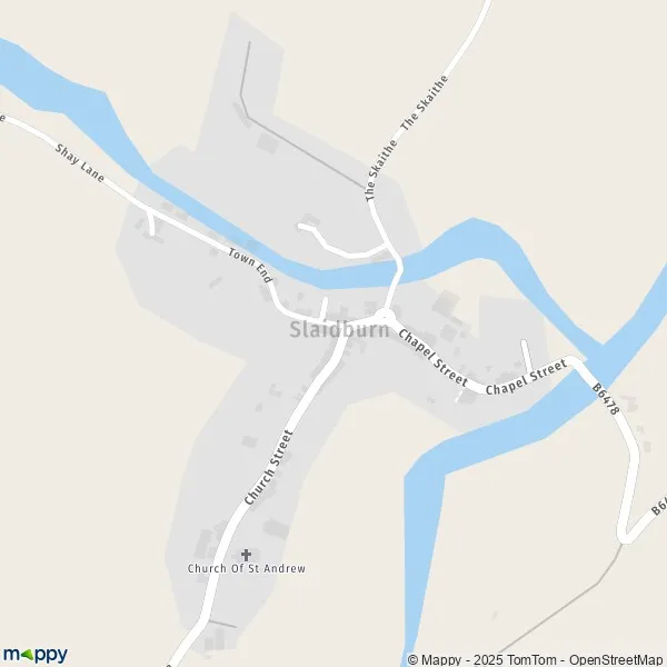 Map Slaidburn: map of Slaidburn (BB7 3) and practical information