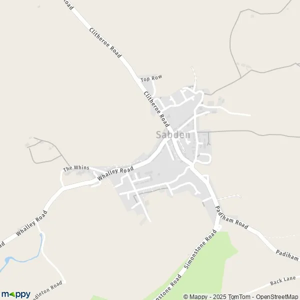 Map Sabden: map of Sabden (BB7 9) and practical information