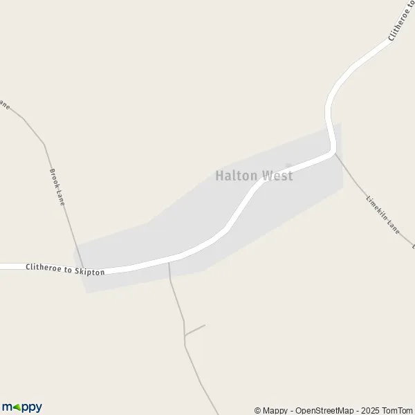 Map Halton West: map of Halton West (BD23 4) and practical information