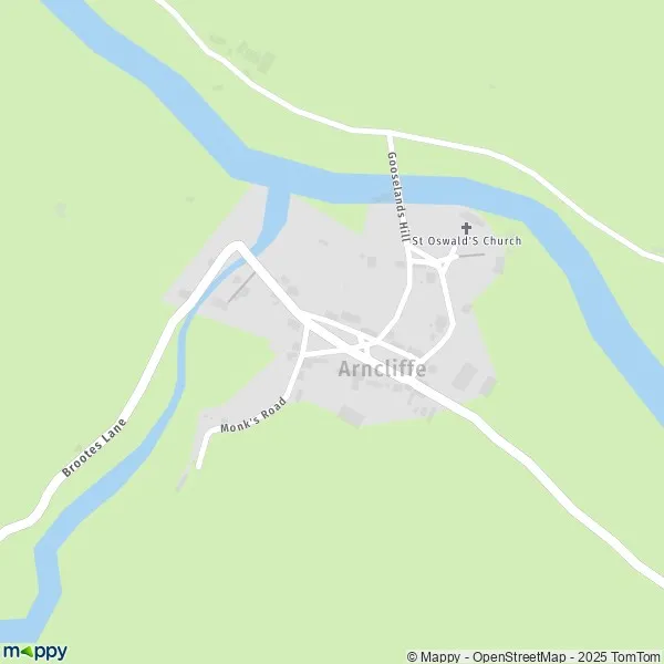 Map Arncliffe: map of Arncliffe (BD23 5) and practical information