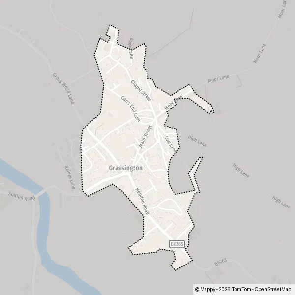 Map Grassington: map of Grassington (BD23 5) and practical information