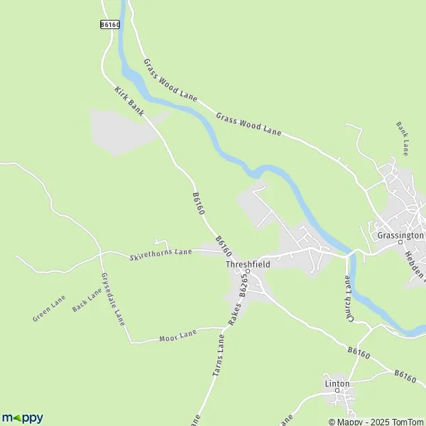 Map Threshfield: map of Threshfield (BD23 5) and practical information