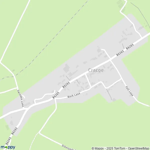 Map Cracoe: map of Cracoe (BD23 6) and practical information