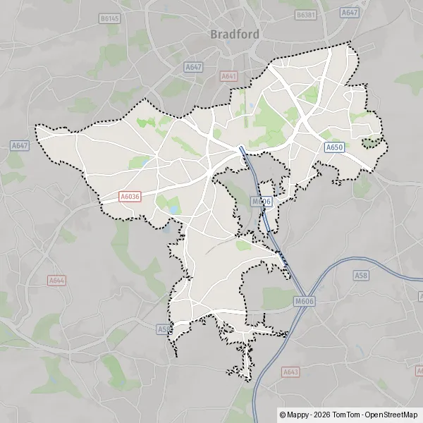 Map Wibsey: map of Wibsey (BD6 1) and practical information