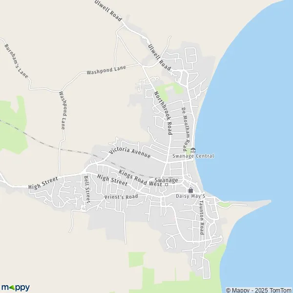 Map Swanage: map of Swanage (BH19 1) and practical information