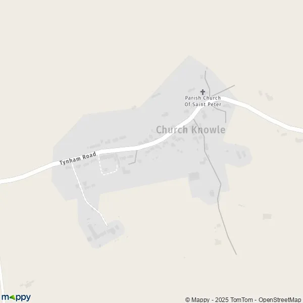 Map Church Knowle: map of Church Knowle (BH20 5) and practical information