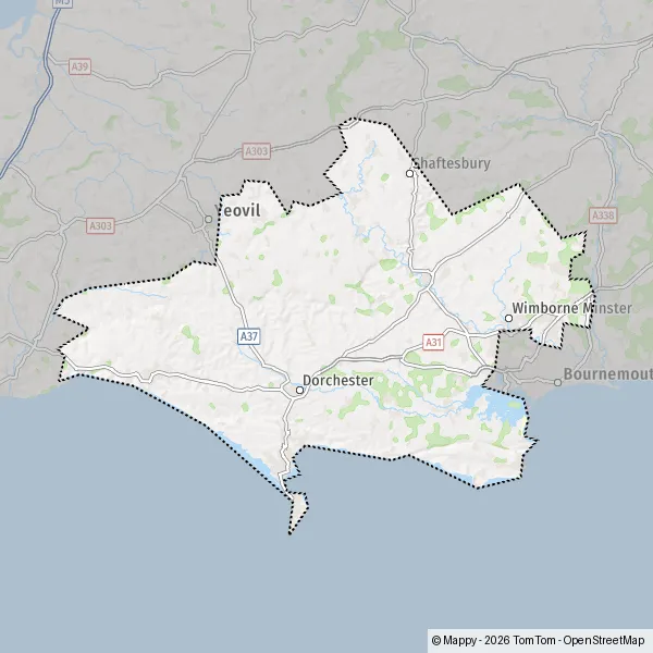 Map Dorset: map of Dorset (BH24 2) and practical information